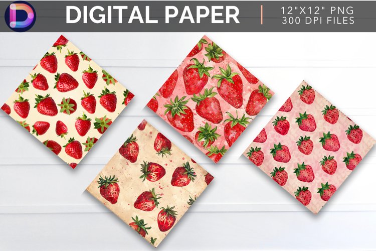 Strawberry Digital Paper