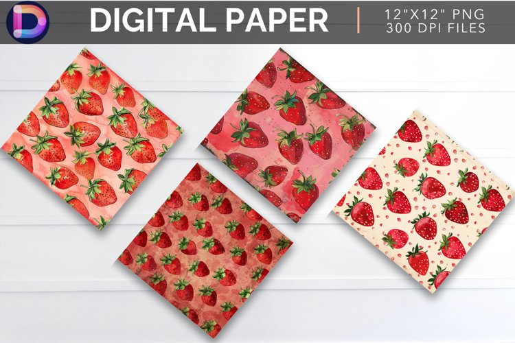 Strawberry Digital Paper
