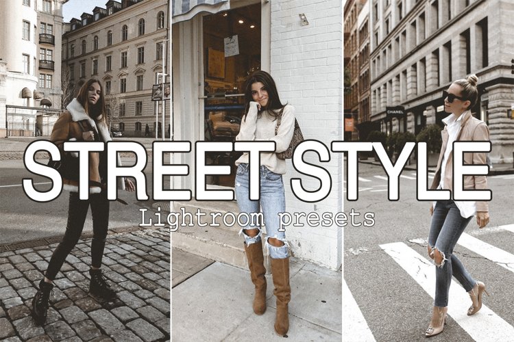 5 Street style Lightroom presets, Trendy bohemian presets