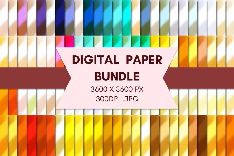 Striped Vintage 2 Digital Papers Bundle - 100 Backgrounds