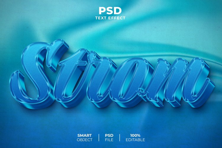 Strom 3D editable text effect
