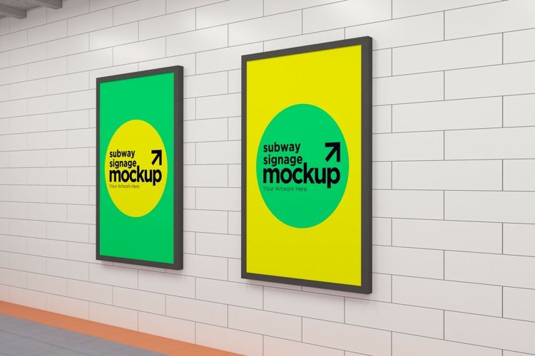 Subway Two Signage Mockup (2470006)