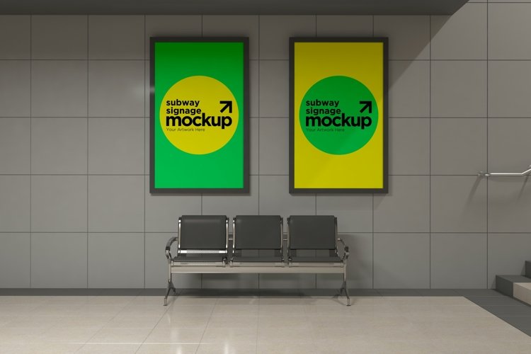 Subway Two Signage Mockup (2470031)