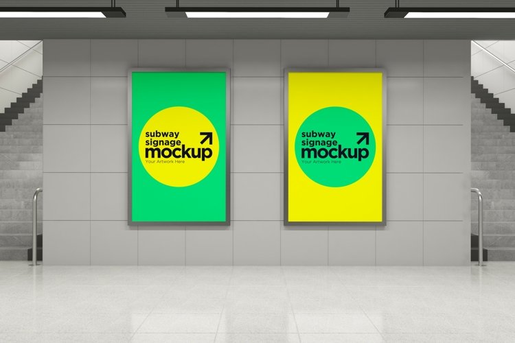 Subway Two Signage Mockup (2470037)