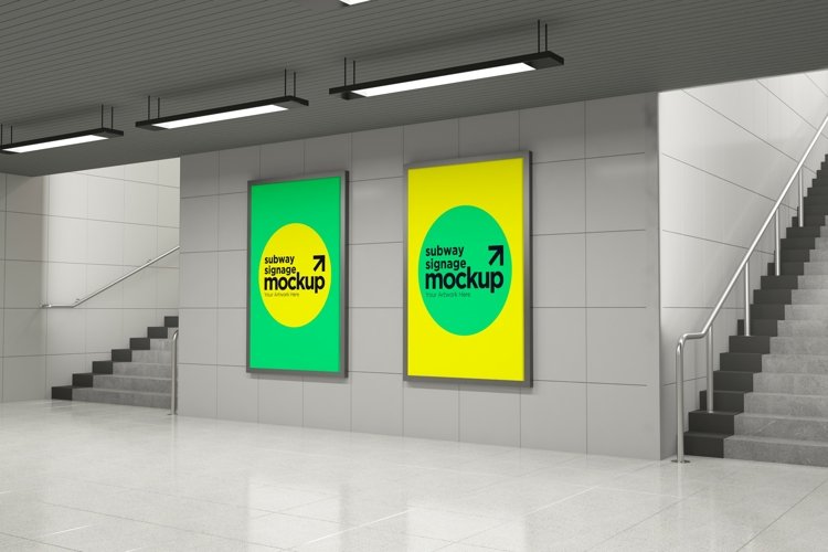 Subway Two Signage Mockup (2470038)