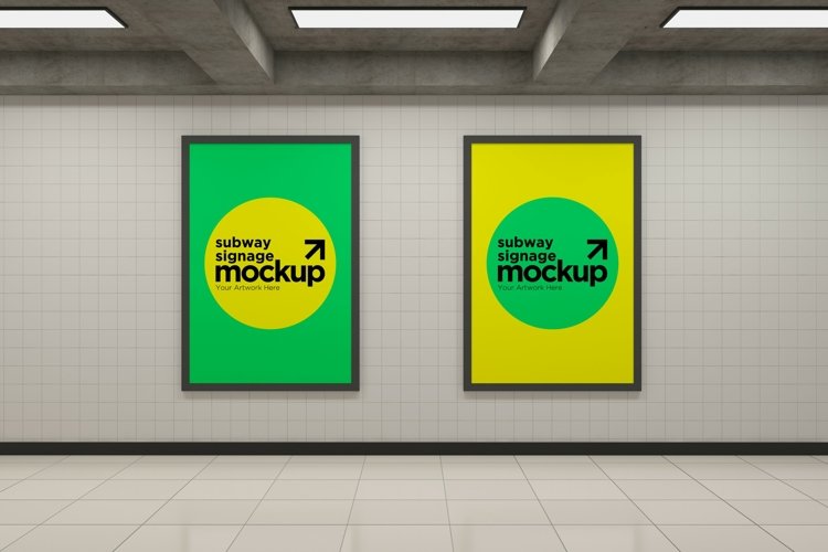Subway Two Signage Mockup (2470045)