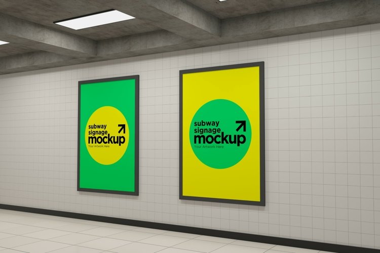 Subway Two Signage Mockup (2470046)