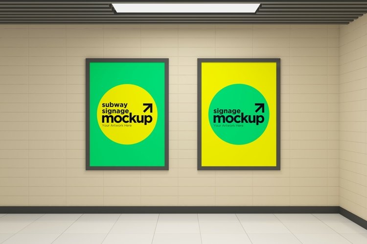Subway Two Signage Mockup (2470223)