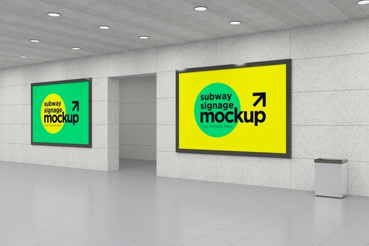 Subway Two Signage Mockup (2470232)