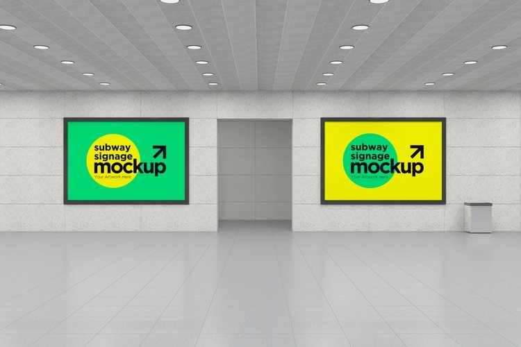 Subway Two Signage Mockup (2470233)