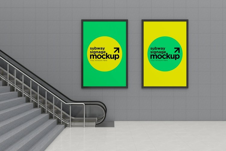 Subway Two Signage Mockup (2470236)