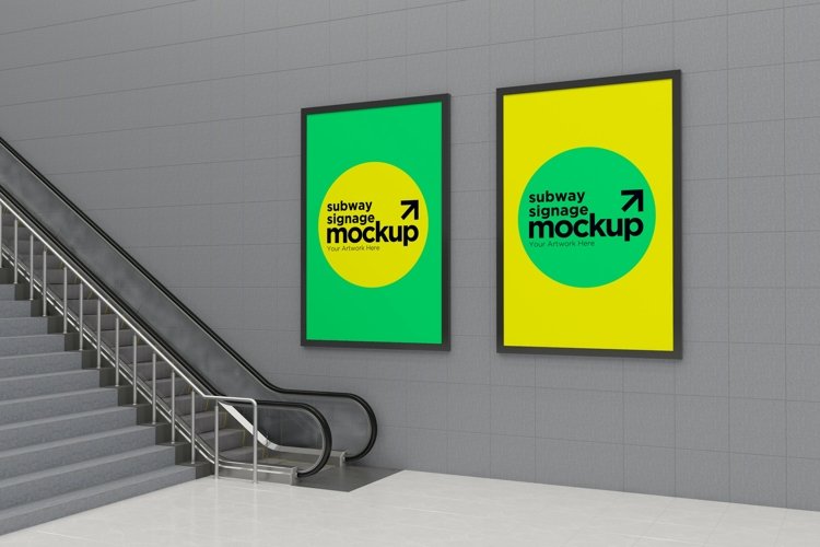 Subway Two Signage Mockup (2470237)