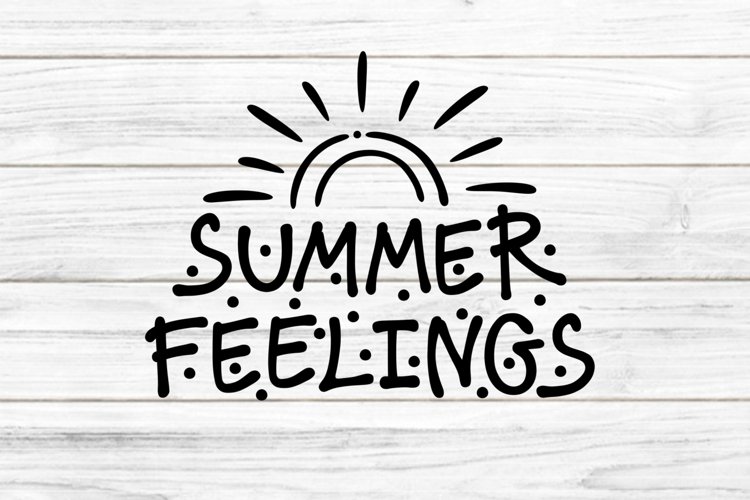 Summer Feelings cutting file SVG DXF FCM