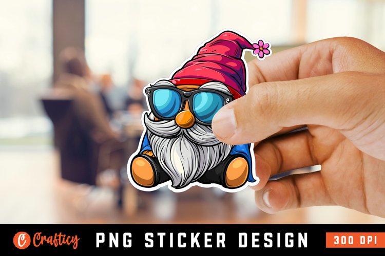 Summer Gnome Sticker