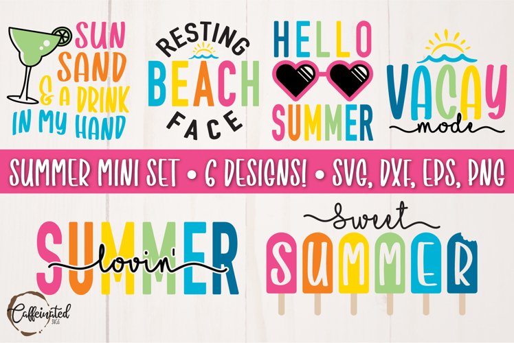 Summer SVG Bundle - 6 Summer SVG Designs (1952906) | SVGs | Design Bundles