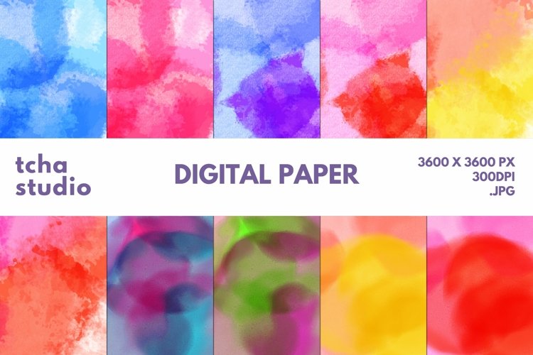 Summer Sweet and Cool Digital Papers Background