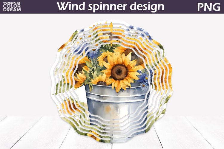 Sunflowers Wind Spinner | Wildflowers Wind Spinner (3398910)