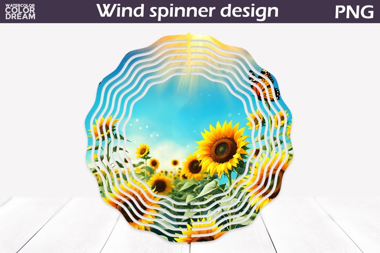 Sunflowers Wind Spinner | Summer Butterfly Wind (3956205)