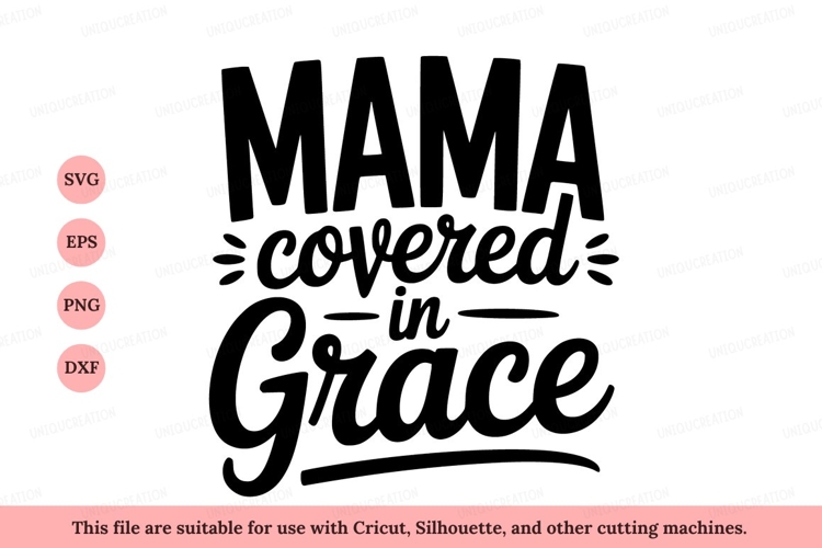 Mama Covered Grace black white (6193553)