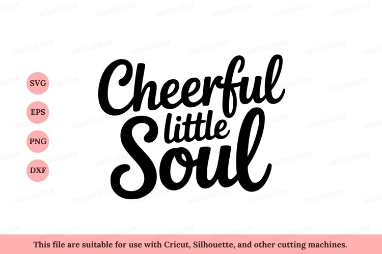 Cheerful Little Soul text lettering