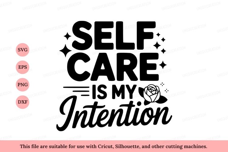 Self care intention rose flower