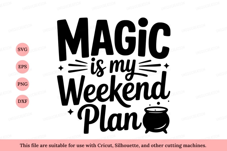 Magic weekend plan cauldron black