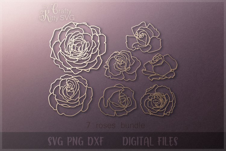 Rose SVG, Valentine, Wedding, Birthday, Vintage Roses SVG