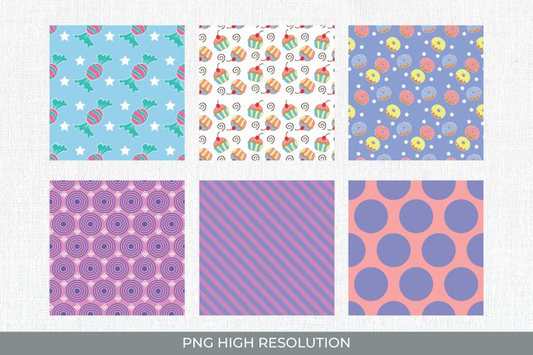 Sweet Food Seamless Pattern Paper Pack