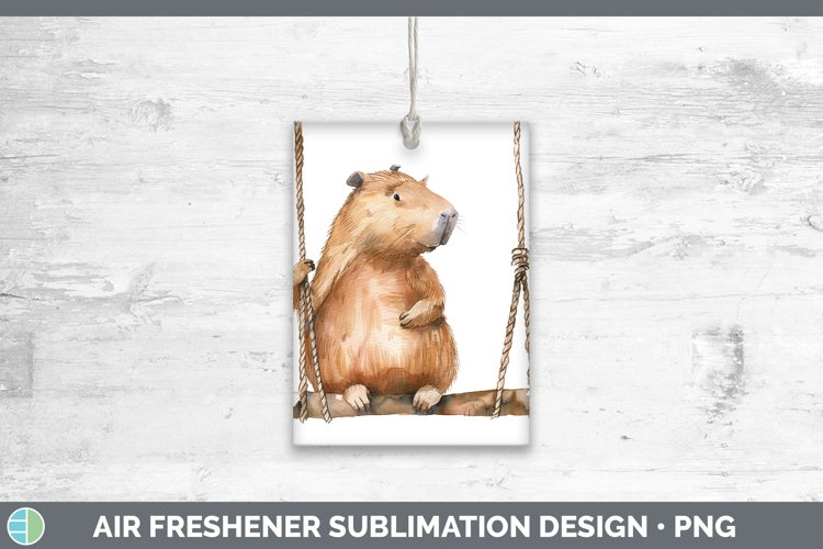 Swinging Capybara Air Freshener Sublimation Car Freshener De