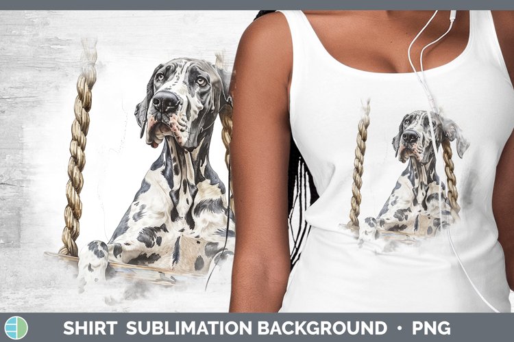 Swinging Dogs Great Dane Shirt Sublimation Sublimation Backg