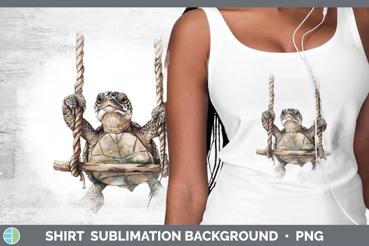 Swinging Turtle Shirt Sublimation Sublimation Background Des