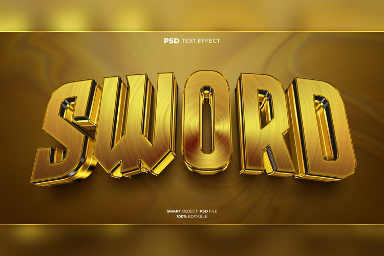 Sword 3D editable text effect (4563288)