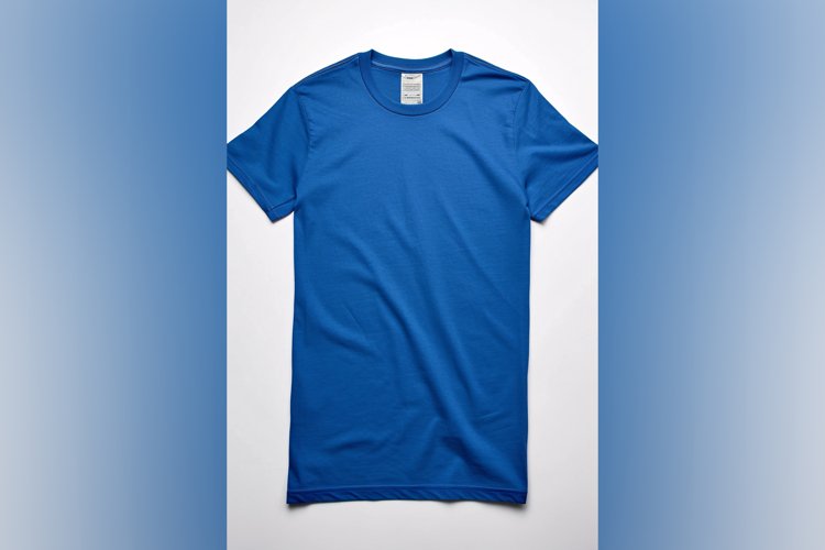 Blue T Shirt Logo Branding Mockup (3957951)