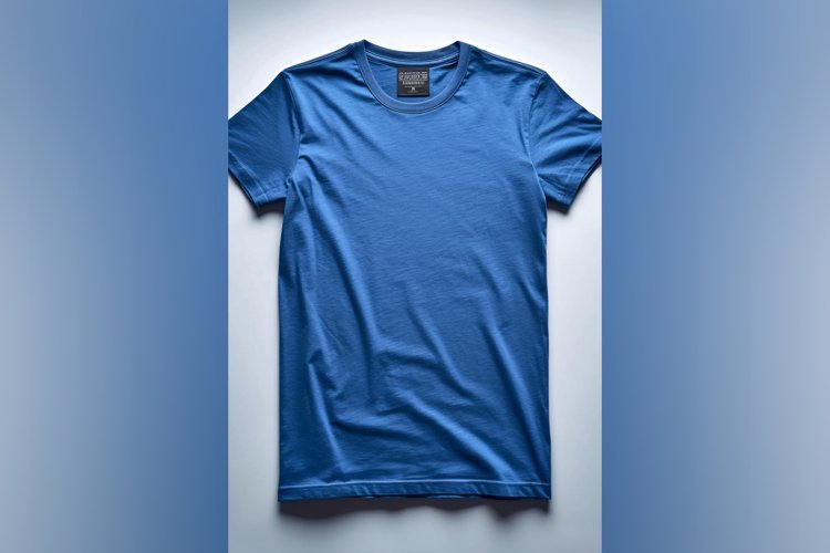 Dark blue T Shirt Logo Branding Mockup (3958658)