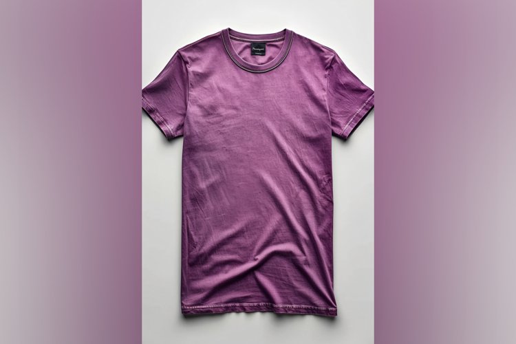 Dark Purple T Shirt Logo Branding Mockup (3958902)
