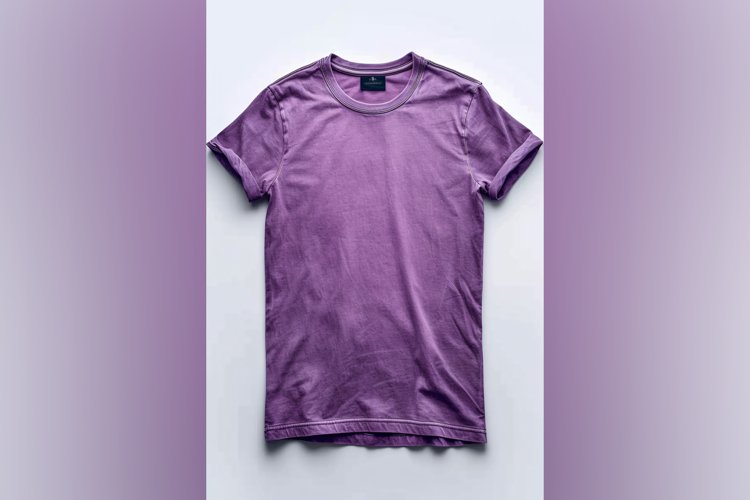 Dark Purple T Shirt Logo Branding Mockup (3959038)