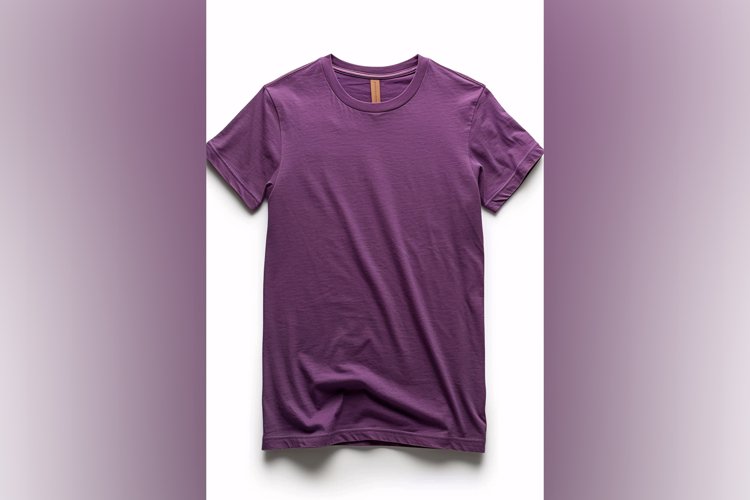 Dark Purple T Shirt Logo Branding Mockup (3959039)