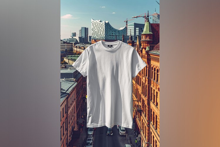 White T Shirt Logo Branding Mockup (3959161)