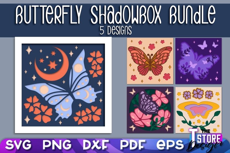 Butterfly Shadowbox SVG | Paper Cut Files | Paper (2674557)