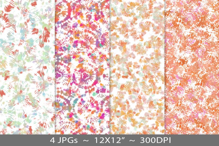 Orange tye-die painted paper texture background