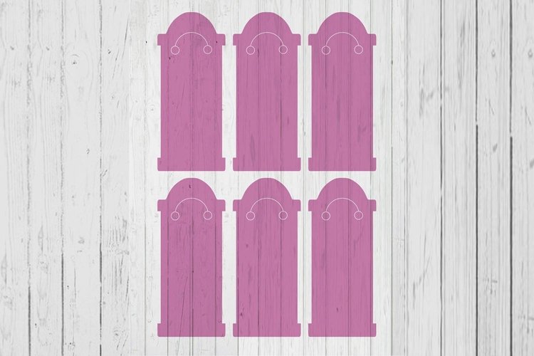 Rounded Keyring display card template svg dxf png (1648497)