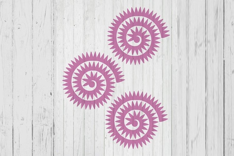 Roll spiky shape template svg dxf png ai files (1645818)