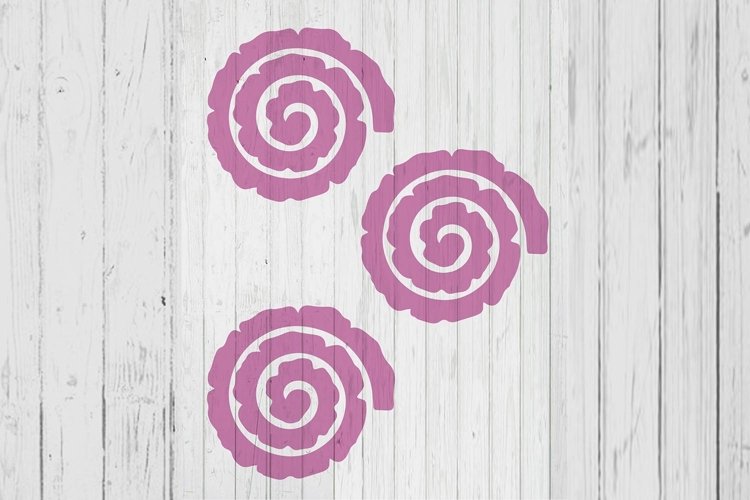 Roll flowers shape template svg dxf png ai files (1643946)