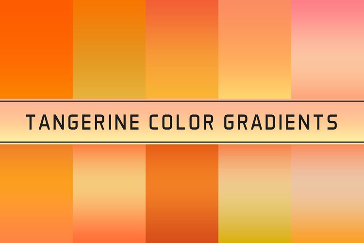 Tangerine Color Gradients