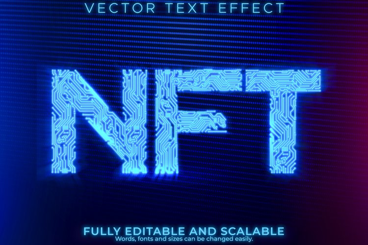 Nft text effect, editable crypto and metaverse text style