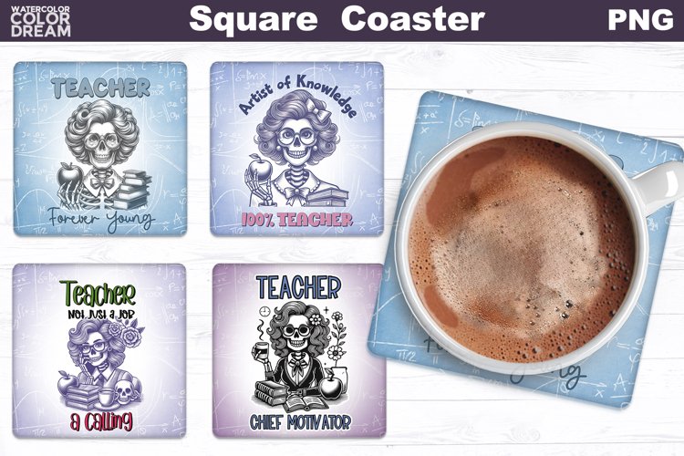 Teacher Square Coaster | Funny Teacher Quotes (4621836)