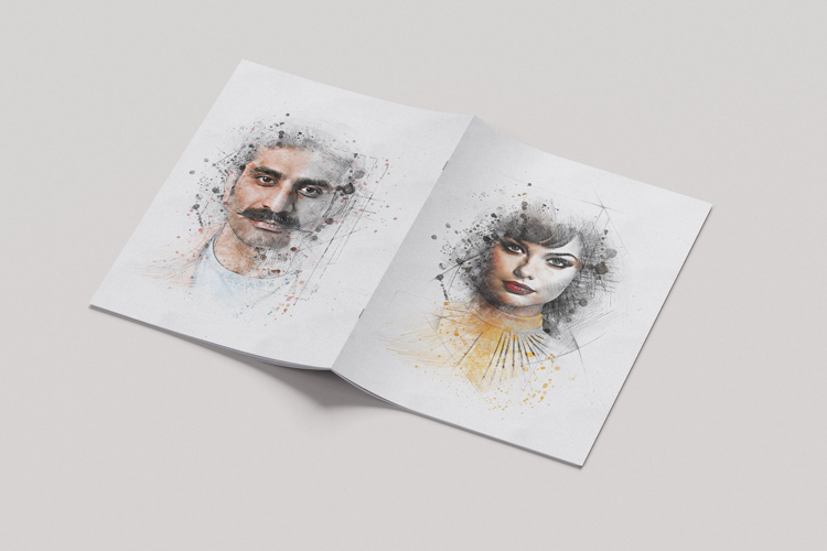 Hand Drawn Sketch Portrait Art Effect