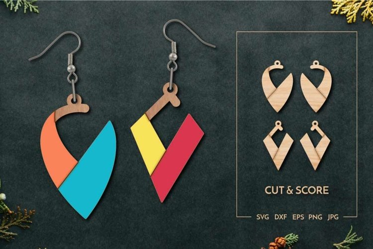 Scored cut-out earrigns | Jewelry Laser cut score