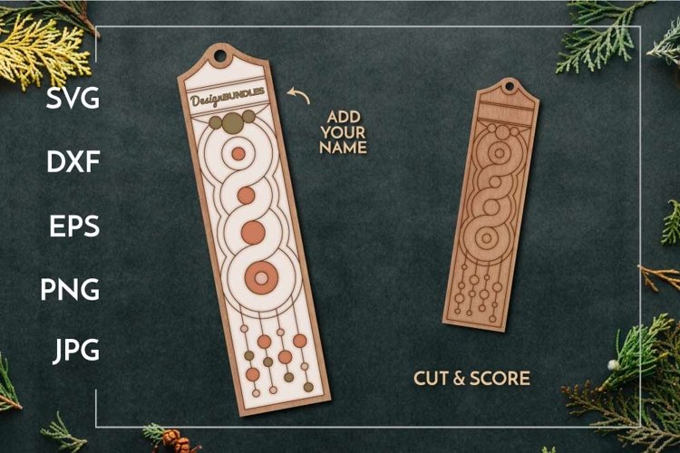 Bookmark | Celtic inspired | Laser cut & score paint kit