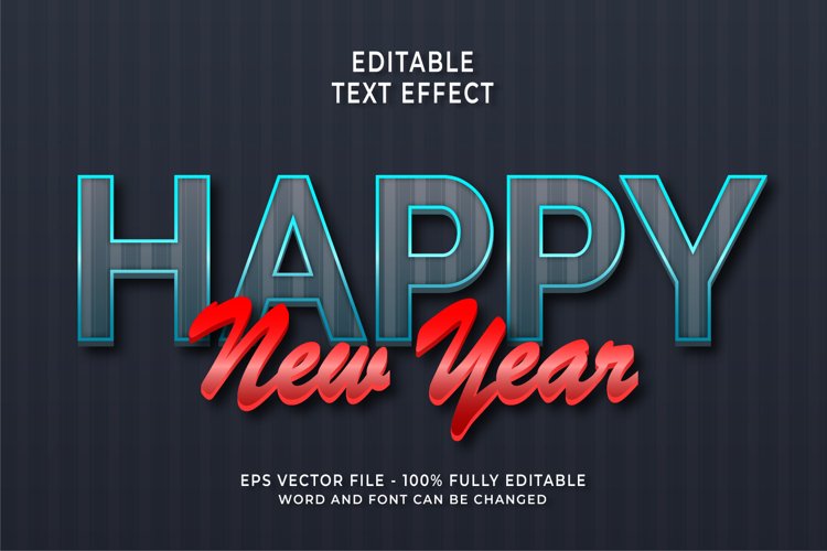 Happy new year Editable Text Effect (2102488)